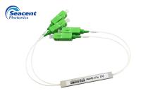 China 2x2 Mini Type Fiber Optic Plc Splitter High Return Loss With SC/APC Connector for sale