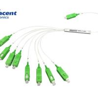 China FTTH FTTB FTTX Fiber Optic PLC Splitter 1x8 With SC APC Connector for sale