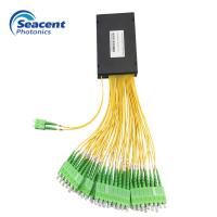 China 2X64 ABS Type PLC Splitter Module High Ratio Low Insertion Loss In FTTH for sale