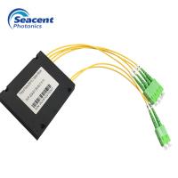 China 2X4 ABS Cassette Type PLC Splitter Module / FTTH Fiber Plc Splitter for sale