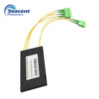 China 2X4 ABS Cassette Type PLC Splitter Module / FTTH Fiber Plc Splitter for sale