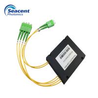 China 2X4 ABS Cassette Type PLC Splitter Module / FTTH Fiber Plc Splitter for sale