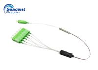 China Fiber To The Home Branch Type 1x6 Fiber Optic PLC Splitter for sale