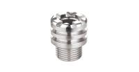 China Max.25bar Threaded Brass Inserts Sand Blast / Nickel Plated for sale