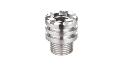 China Max.25bar Threaded Brass Inserts Sand Blast / Nickel Plated for sale