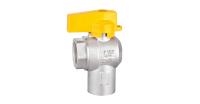 China Nickel Plated Gas Line Ball Valve Forged Thread Brass Ball Valve AV1005-FF for sale