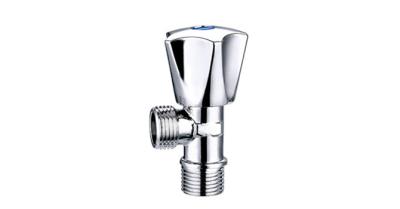 China Customized Angle Stop Valve Brass 1/2 x 1/2 Angle Valve Nickel Plated for sale