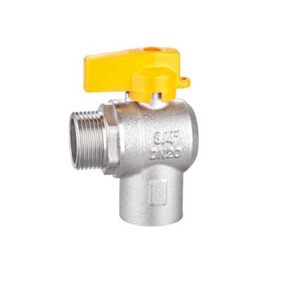 China PTFE 1/2 x 3/4 Brass Ball Valves Female X Female Threaded ISO228/1 for sale