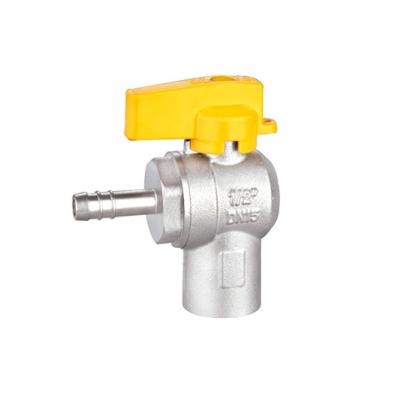 China Customized Brass Gas Ball Valve Nickel Plated Gas Valve Handle Aluminium for sale