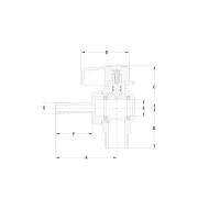 China AV1010-M Brass Gas Ball Valve Forging Aluminium Handle Ball Valve for sale