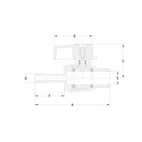 China Smooth Brass Gas Ball Valve With Hose Connector X Male PTFE Seal Valve for sale