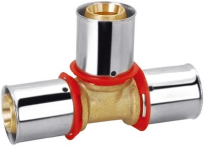 China Corrosion Resistant Brass Threaded Reducing Tee Pipe Fitting 16x20x20 20x26x26 for sale