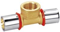 China Customized Machining Brass Compression Female Tee Fitting PF3010 for sale