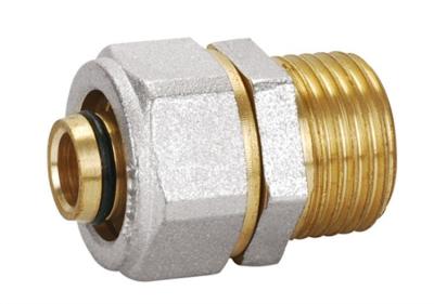 China Brass Pex-al-Pex fitting  PF5002 Male Straight Union for sale