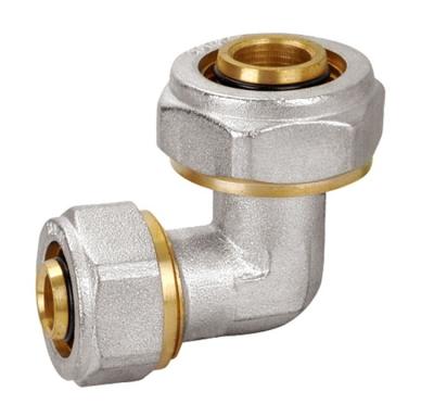 China Quick Connect Brass Fittings PF5004 Brass Pipe 90 Degree Elbow for sale