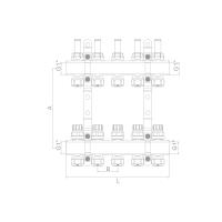 China Pipeline Two Way Manifold Valve PTFE Customized HPB57-3 MF0003 for sale