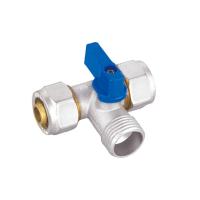 China 3/4 Inch Brass Ball Valve Forged Nickel Surface BV1037 for sale