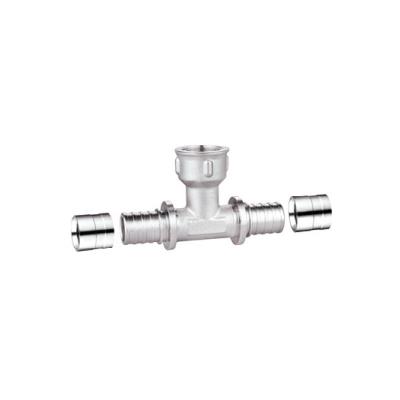 China Forged Brass Straight Female Connector 16mm 20mm 25mm For PEX Pipe for sale
