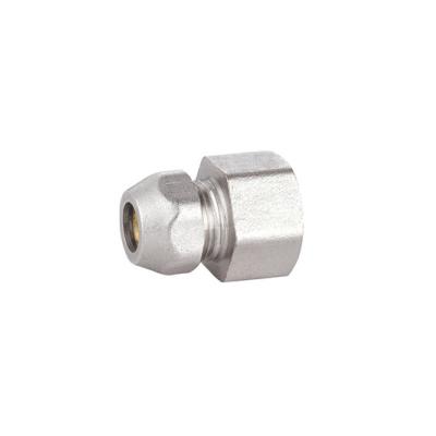 China Brass Fitting BF4008 10x1/2M ,10X1/2F  with Nickel for sale