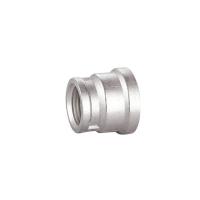 China 1/4 Inch Brass Fittings Chrome Plated Pipe Straight Connector BF4012 for sale