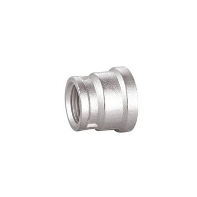 China 1/4 Inch Brass Fittings Chrome Plated Pipe Straight Connector BF4012 for sale