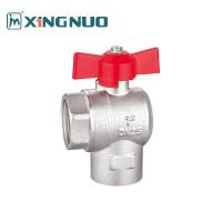 China female and female threaded 1 inch F1 X F1 Inch Gas Ball Valve Brass Female Ball Valve Wear Resisting Nickel Plated for sale