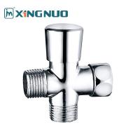 China Plating Copper Brass Angle Valve Water Separator Male Threaded Slow Open Cartridge Bathroom 3/4
