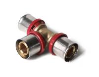 China Compression Tube Fittings / Brass Compression Fittings for Water Gas and Oil Industries 1/2 Inch Pex Fittings Reduced T for sale