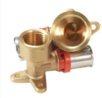 China Polished Sand Blasted And Nickel Plated Brass Tee Compression Fitting with seat Hydraulic ring fittings elbow rotary for sale