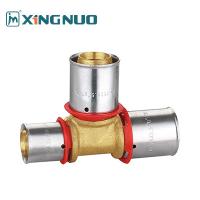 China Polished Brass Compression Fittings for Industrial Applications Tee Pex Pipe Fitting 1/2 Inch Pex Fittings for sale