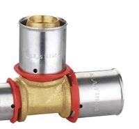 China Polished Brass Compression Fittings for Industrial Applications Tee Pex Pipe Fitting 1/2 Inch Pex Fittings for sale
