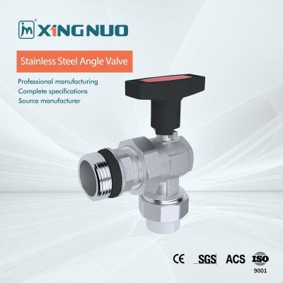 China Maximum Inlet Pressure 10 Bar 145 Psi Brass Angle Valve Wall Mounted Angle Valve 1 2 Suitable for Residential Commercial for sale
