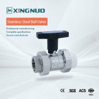 China Stainless Steel Ball Valve with Flanged Connection Ends PTFE Seal and High Pressure Rating for Industrial Applications for sale