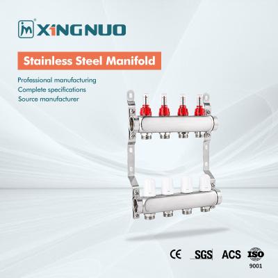 China Temperature Rating Up To 250°F Brass Manifold Forged Threaded ISO2281 Designed For Industrial Fluid Distribution Systems for sale