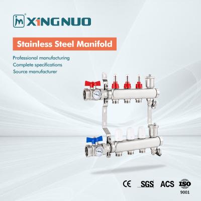 China Normal Temperature Minus 10 to 110 Degrees Celsius Brass Manifold Durable Corrosion Resistant Designed for Fluid Distribution for sale