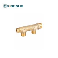China Rectangular Brass Manifold with Multiple Ports Varies from 2 To 12 Ports Applicable to Hot Water and Natural Gas Systems for sale