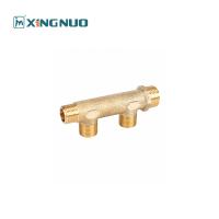 China Rectangular Brass Manifold with Multiple Ports Varies from 2 To 12 Ports Applicable to Hot Water and Natural Gas Systems for sale
