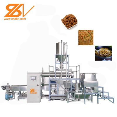China Stainless Steel Dry Wet Pet Dog Food Pellet Extruder Machine 100-160kg/h for sale