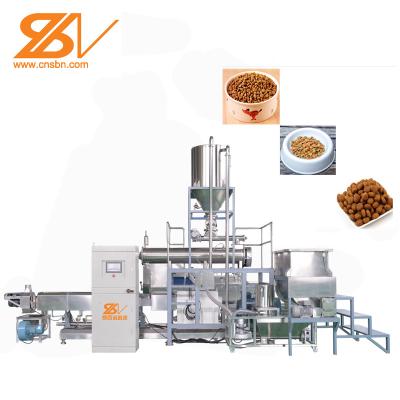 China CE Certified Automatic Dog Food Extruder Machine 100-150 kg/h Pet Food Making for sale