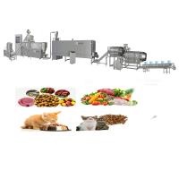 China Automatic Pet Food Extruder Machine 120-1000kg/h Dog Cat Food Production Line for sale