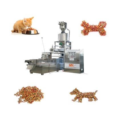 China Twin Screw Dog Food Extruder 500-600kg/h High Output Pet Food Processing Machine for sale