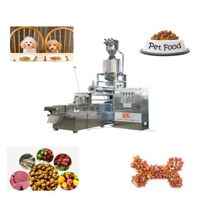 China Fully Automatic Pet Food Extruder Machine 150-1000kg/h Capacity with CE Certificate for Dog Cat Fish Feed Production for sale