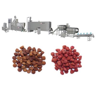 China Double Screw Dry Kibble Dog Food Extruder Machine Fully Automatic for sale
