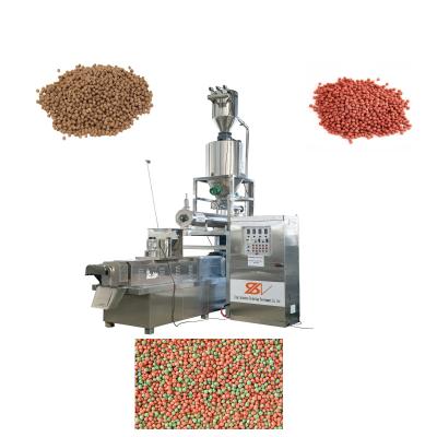 China SUS 304 Twin Screw Floating Fish Feed Extruder 40-2000 kg/h Capacity for sale