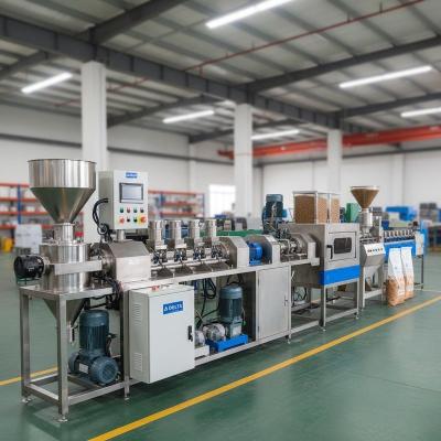China Dog Food Production Line Pet Food Machine 1200kg Weight Delta Electric Parts 100-1500kg/h Capacity for sale