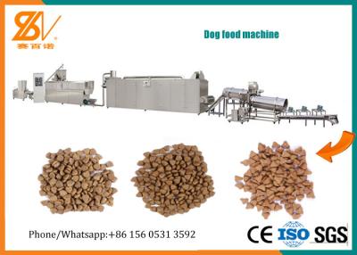 China Industrial Pet Food Extruder Machine 100-5000kg/h Capacity with LS Inverter for Dry and Wet Dog Food Production for sale