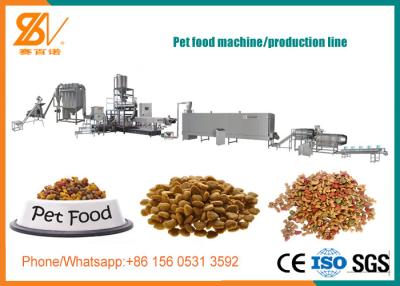 China Stainless Steel 304 Pet Food Production Line | 100-150KG/H to 3-5TON/H Capacity | Industrial Animal Feed Equipment for sale