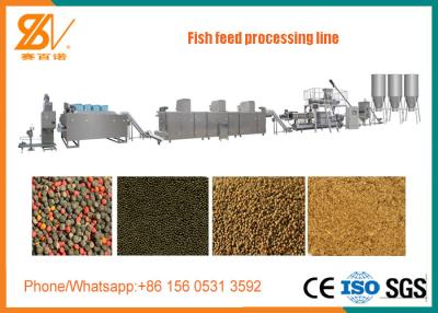 China Fish Feed Processing Machine with LS Inverter - 500-600 kg/h Output Capacity, 80 kW Power Consumption for sale