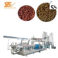 China Double Screw Fish Feed Extruder with 0.6-16mm Particle Size and ABB Inverter for Large Capacity Production for sale