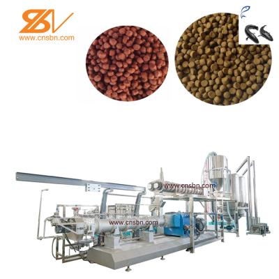 China Double Screw Fish Feed Extruder with 0.6-16mm Particle Size and ABB Inverter for Large Capacity Production for sale